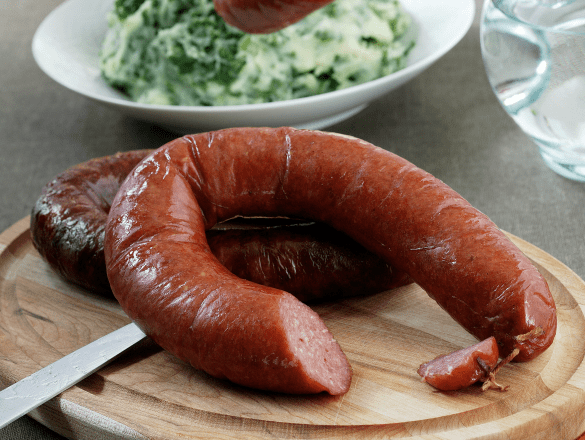 Verse rookworst met boerenkoolstamppot - Keurslager