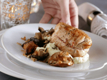 Varkensoester met bospaddestoelen - Keurslager