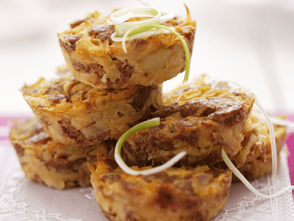 Mini frittata van aardappel en corned beef - Keurslager