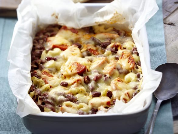 Gegratineerde kidneybonen met chorizo - Keurslager