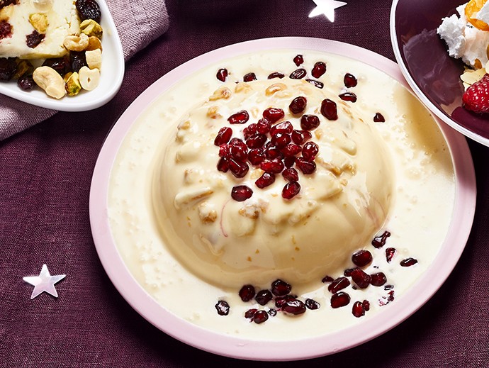 Nougatparfait met granaatappel - Keurslager
