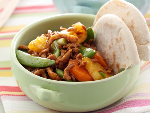 Wokschotel met shoarma en verse ananas - Keurslager
