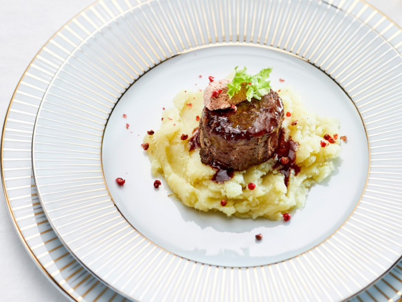 Tournedos van kalfssukade met sinaasappel-portsaus - Keurslager