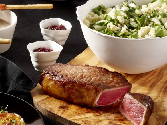 Paksoistamppot met dunne lende en cumberlandsaus - Keurslager