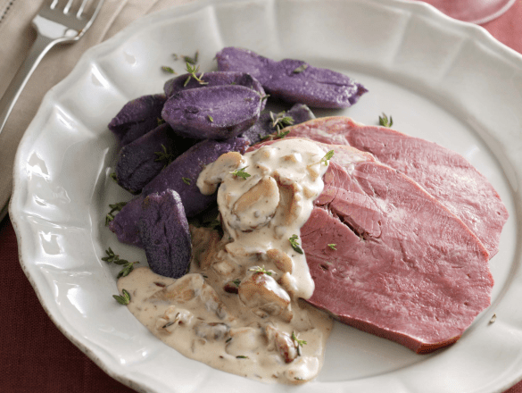 Rundertong met kastanjesaus - Keurslager